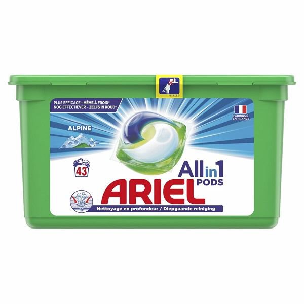 Kapsułki Ariel Alpine 3w1 43szt - chemiazniemiec.pl