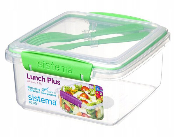 Pojemnik Sistema Lunch plus 1,2L Zielony - chemiazniemiec.pl