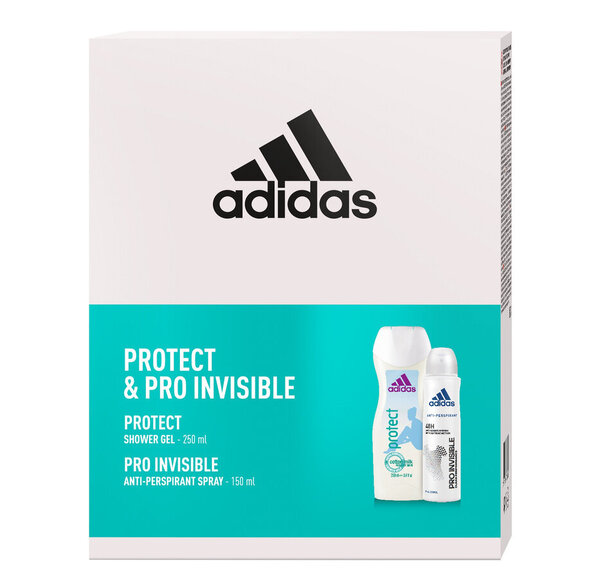 Zestaw kosmetyków dla kobiet Adidas Protect & Pro Invisible Deo Spray ...
