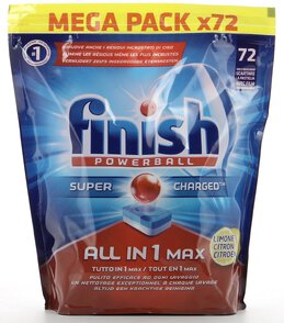 Finish tabletki All-in-one MAX Citron 72szt - chemiazniemiec.pl